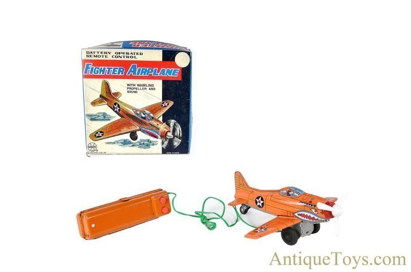 Marx ca. Tin Lithographed Battery Operated Remote Control “Fighter ...