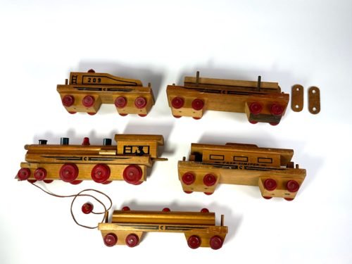 Cass Wood Vintage Train Set *SOLD* – AntiqueToys.com – Antique Toys for ...