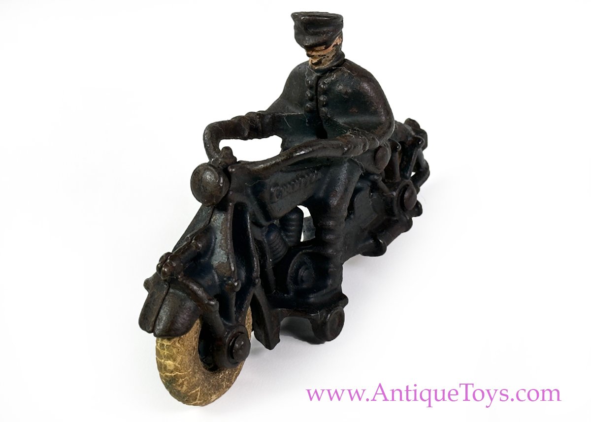 Champion Cast Iron Motorcycle *SOLD* - AntiqueToys.com - Antique Toys ...