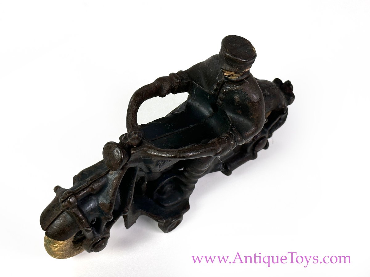 Champion Cast Iron Motorcycle *SOLD* - AntiqueToys.com - Antique Toys ...